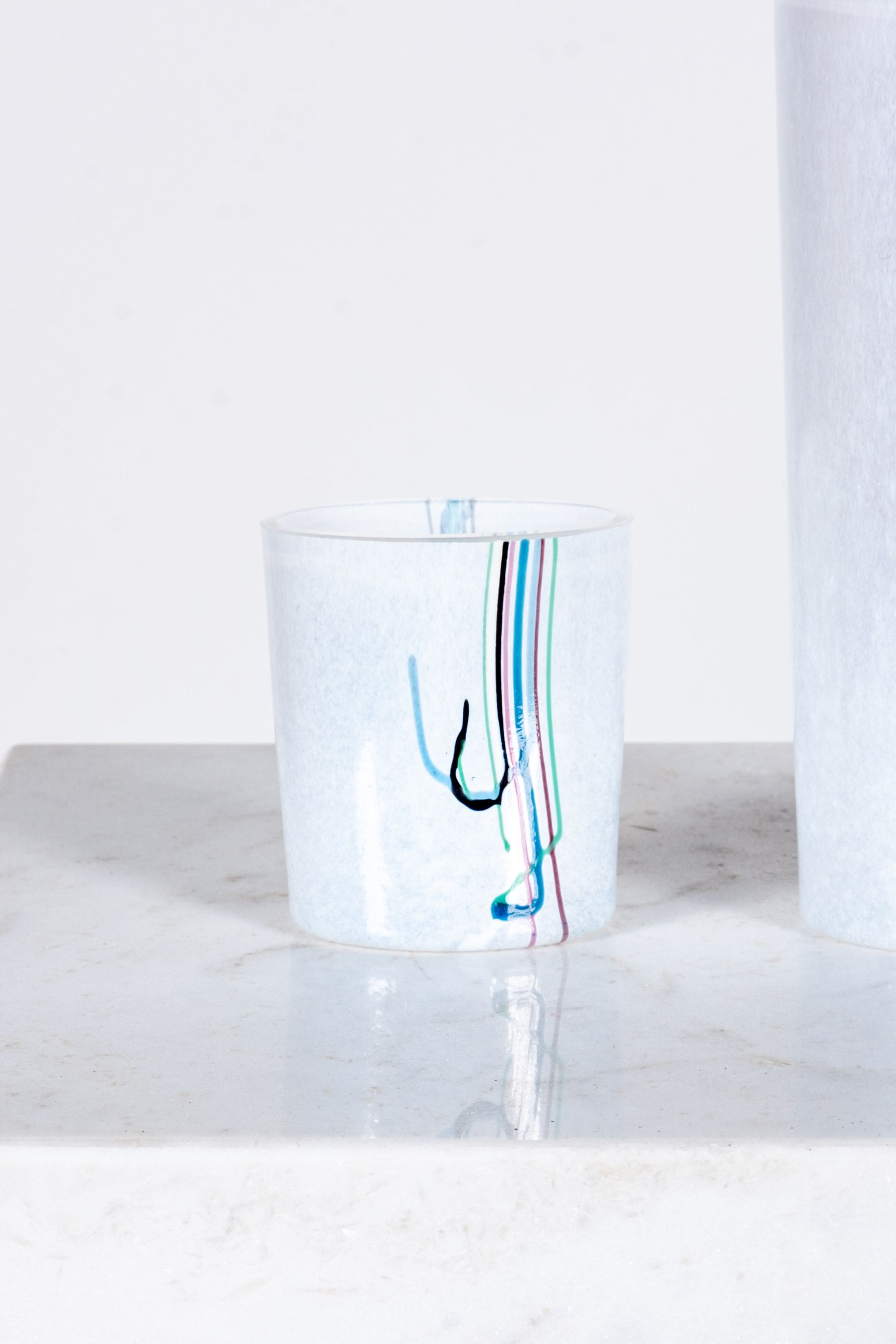 Small Painted Stripe Vessel | Bonne Choice