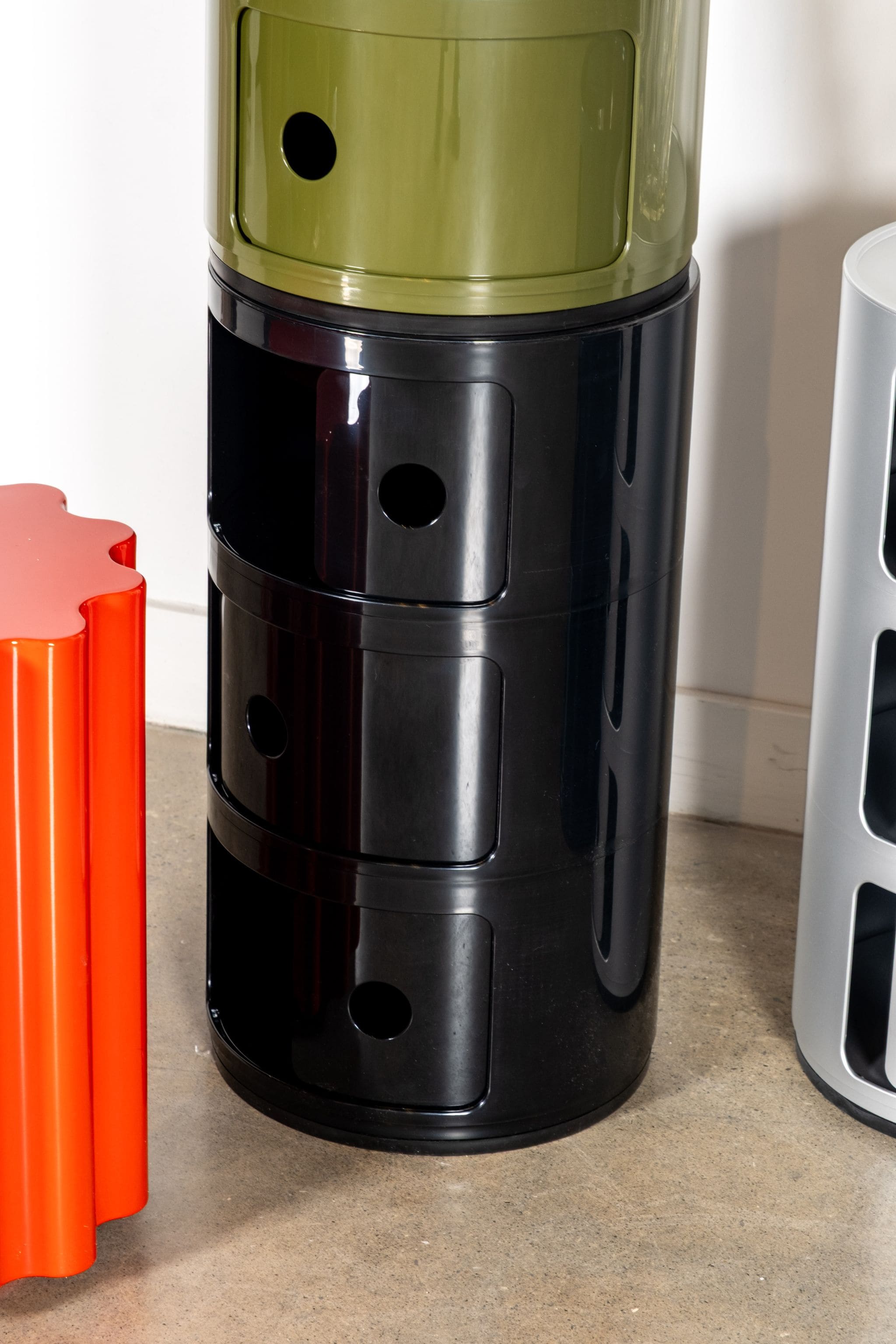 Kartell Componibili, 3 Elements, Noir | Bonne Choice