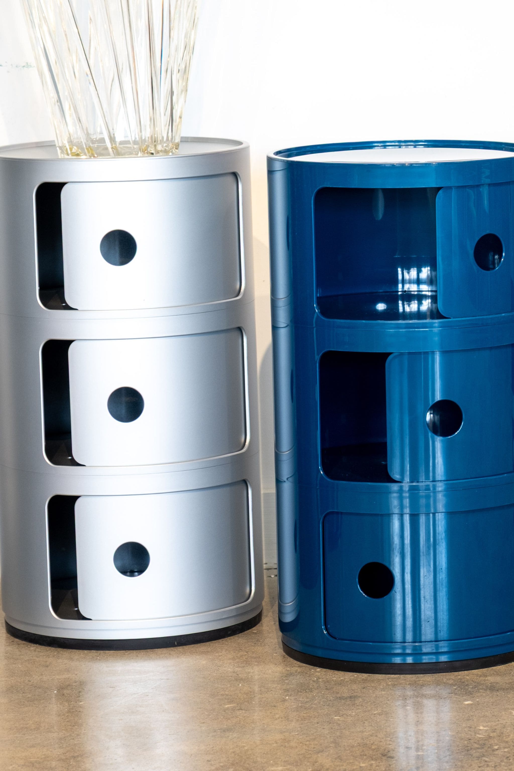 Kartell Componibili, 3 Elements, Silver | Bonne Choice