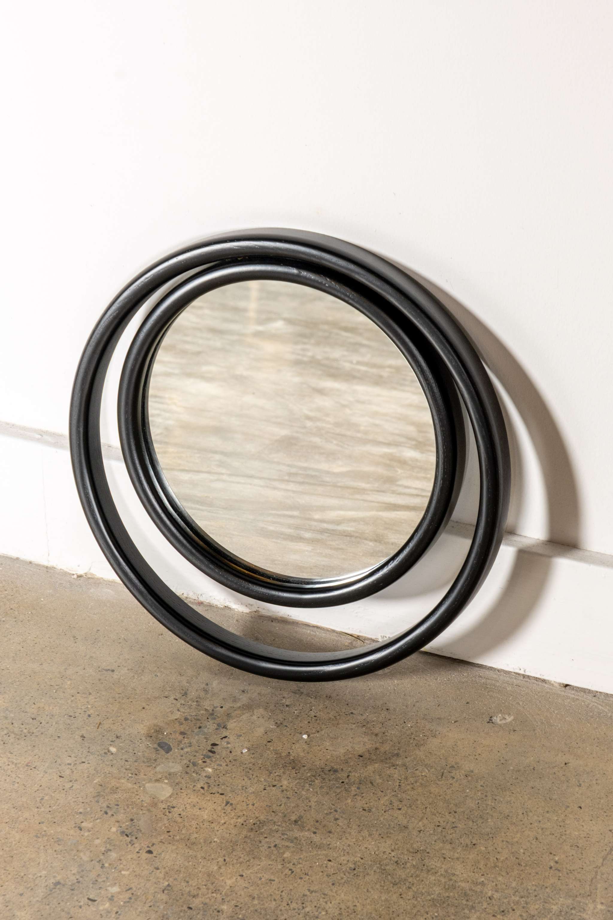 Eyeshine Mirror, Black by Anki Gneib for Wiener GTV Design | Bonne Choice