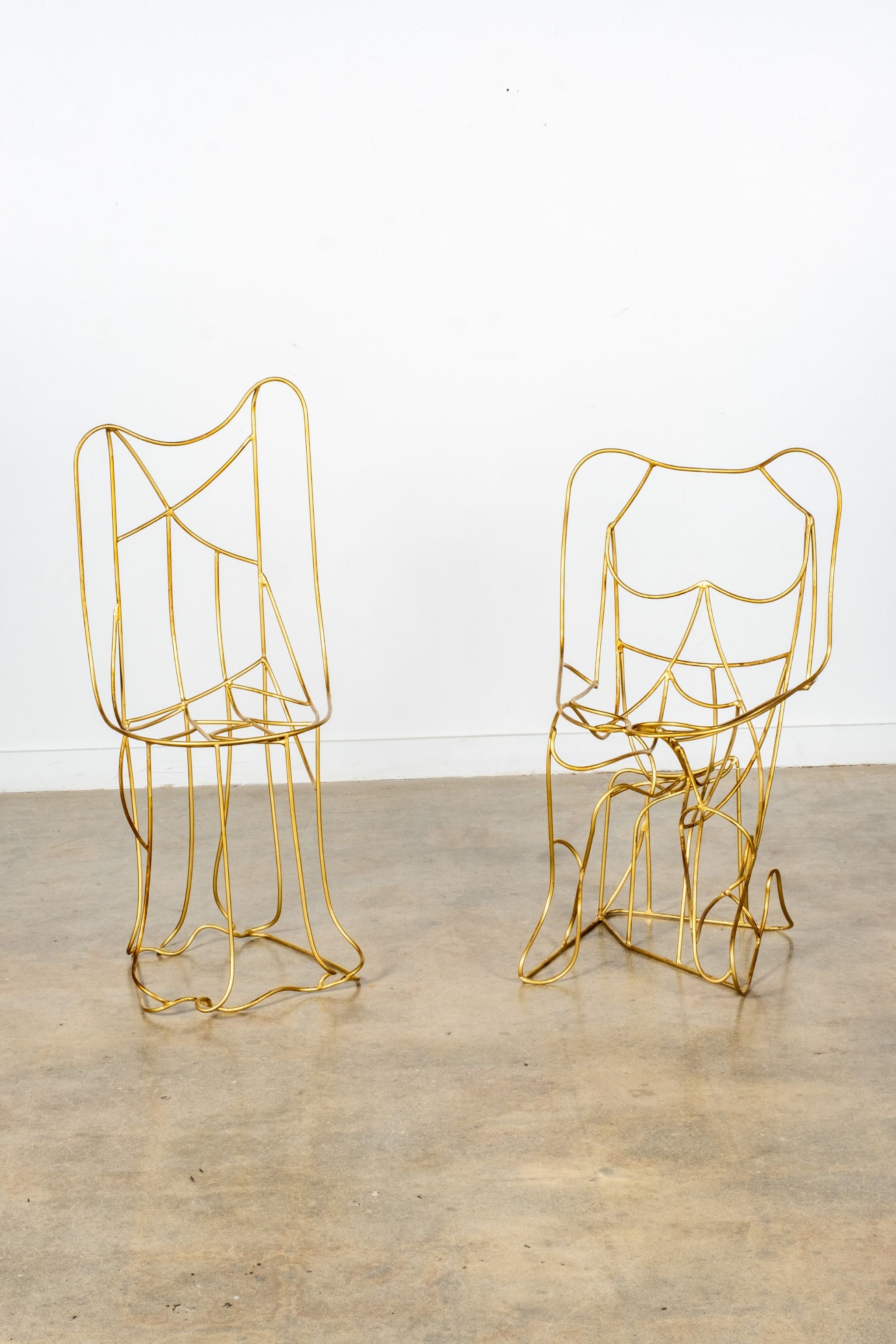 Golden Wire Figure Chair, 1 | Bonne Choice