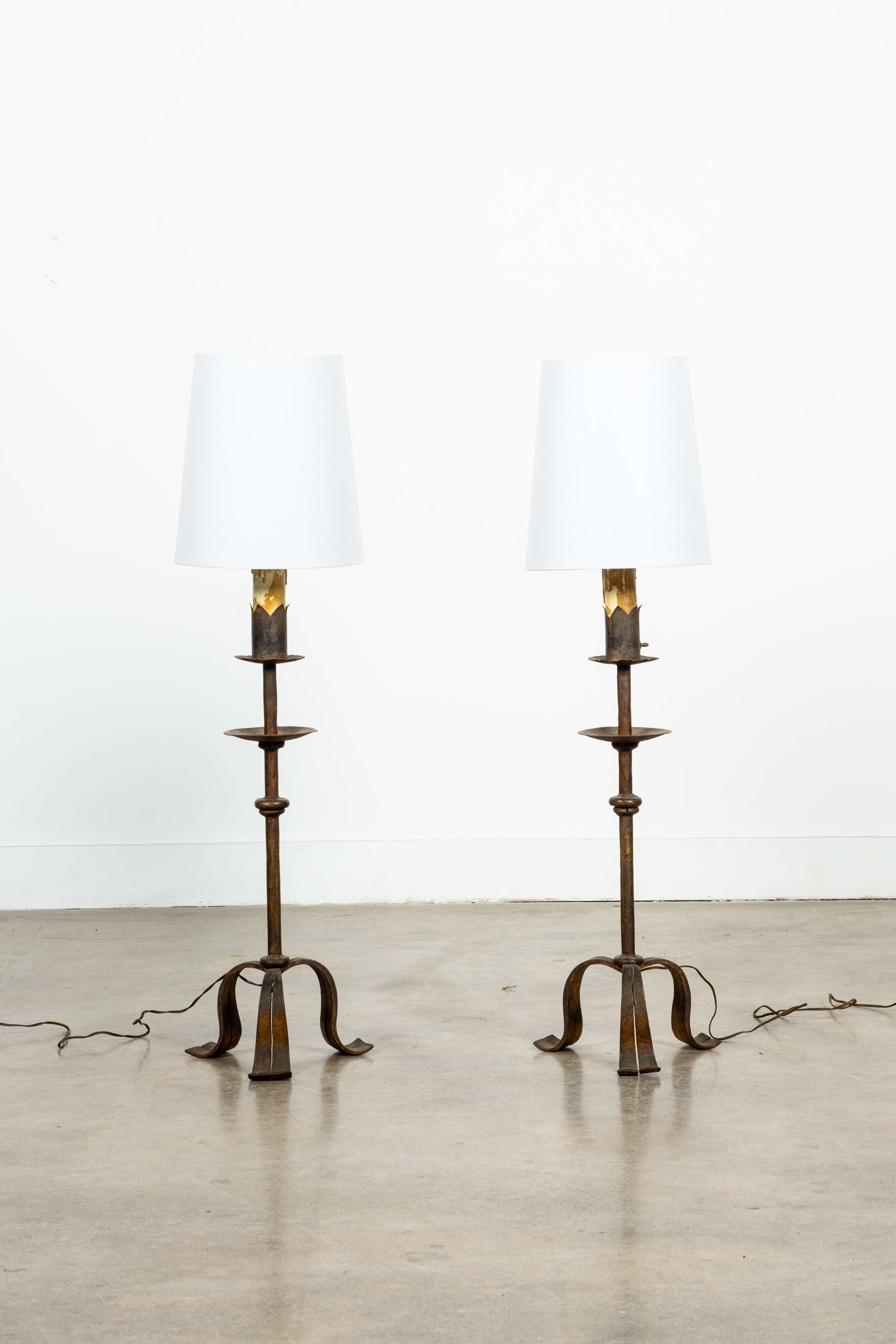 Pair of Spanish Table Lamps with Shades, Tall – Bonne Choice
