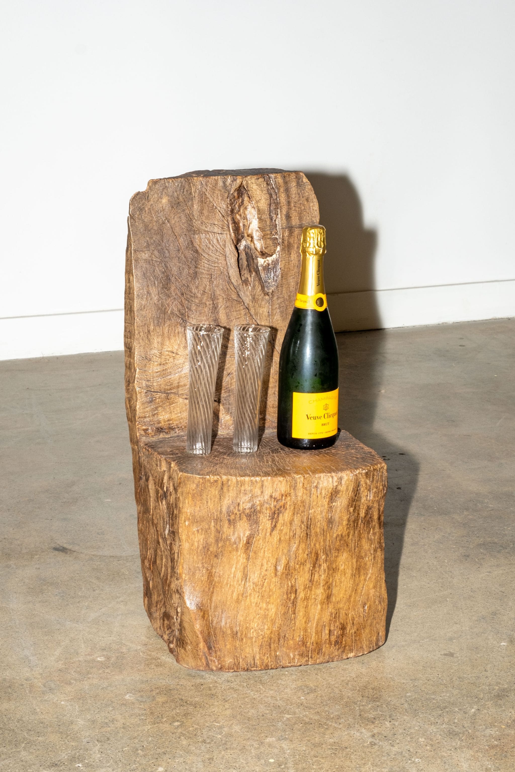 Primitive Wood Block Chair | Bonne Choice