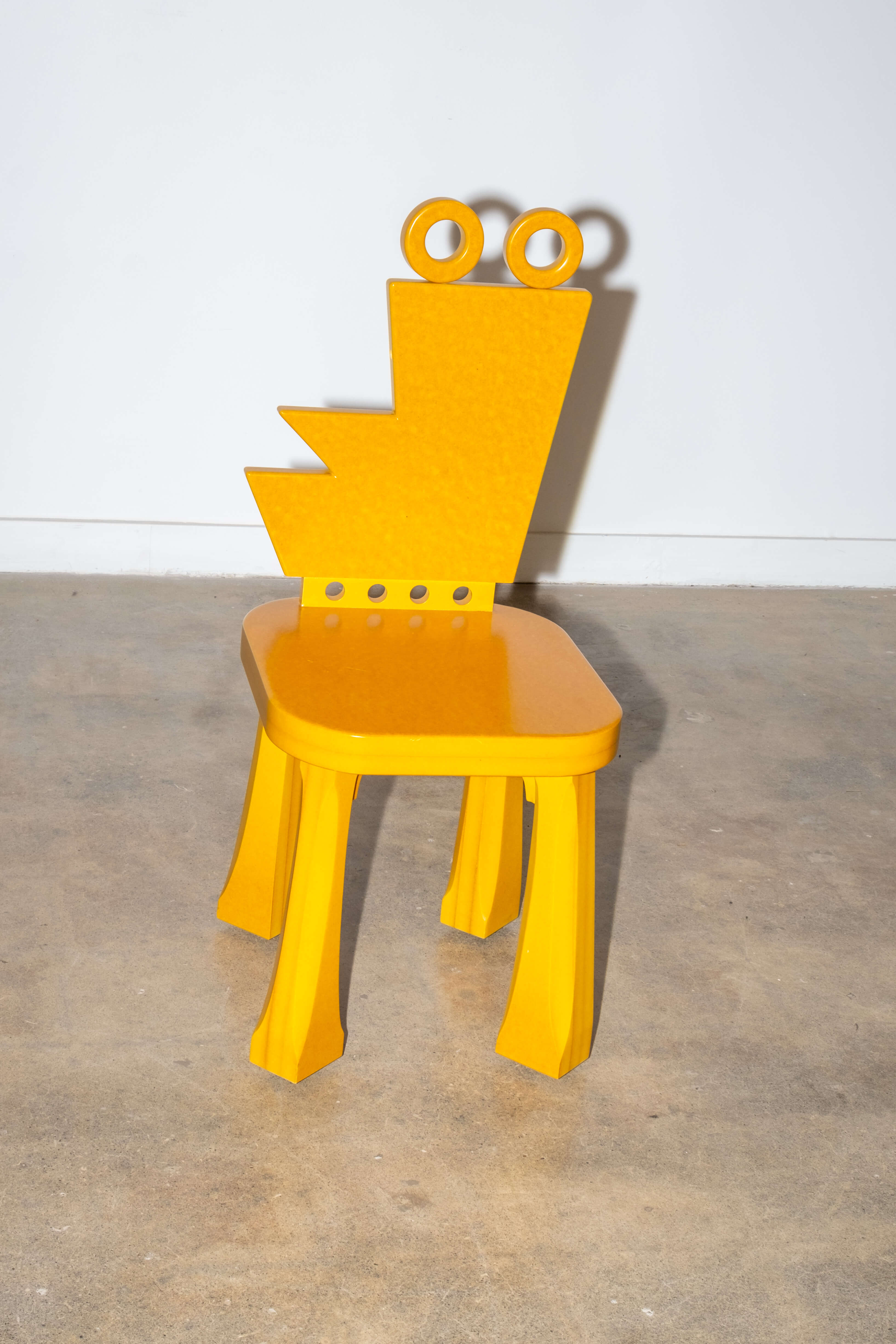Azotea Miro Wood Chair, Yellow | Bonne Choice