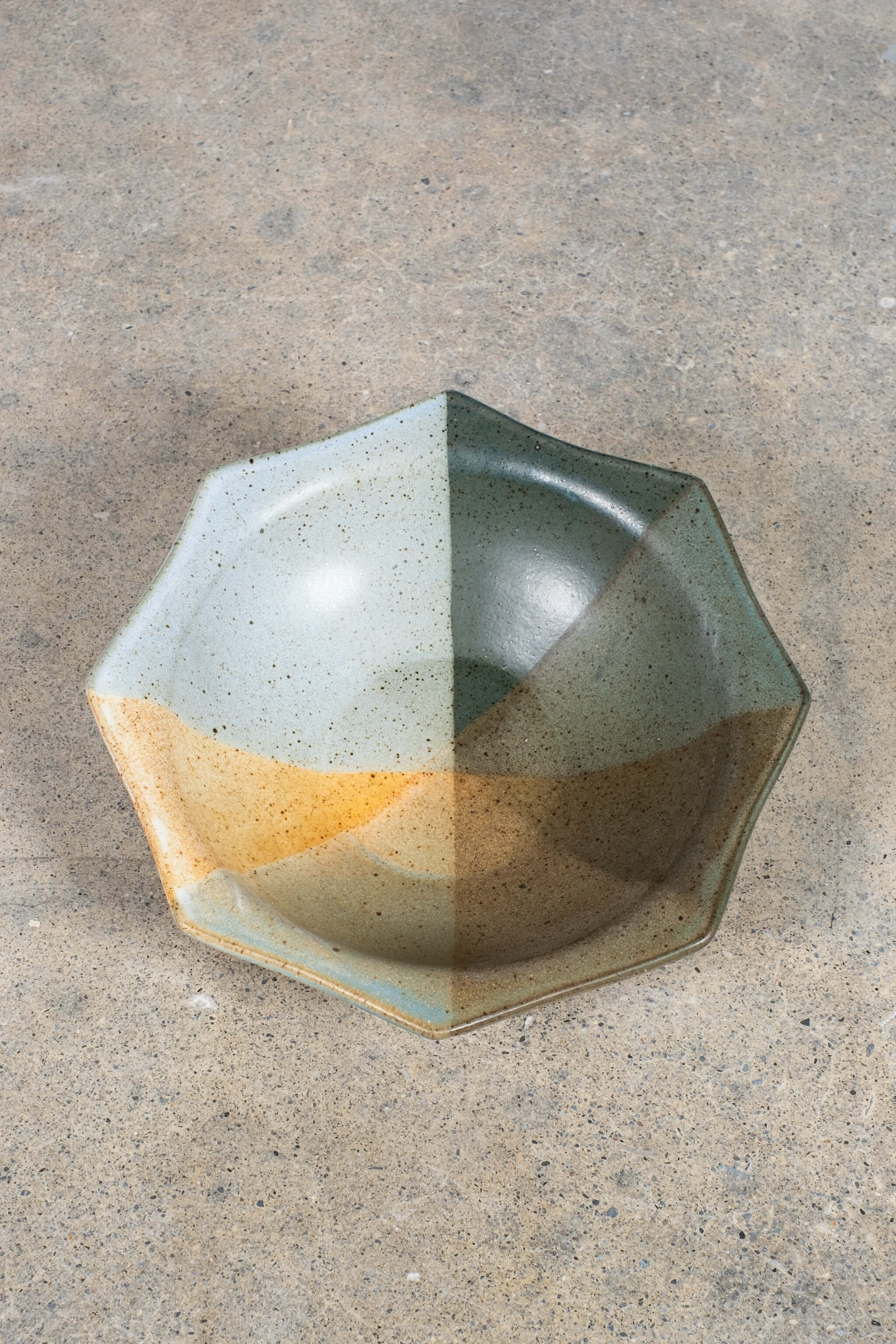 Studio Pottery Bowl with Geometric Pattern | Bonne Choice