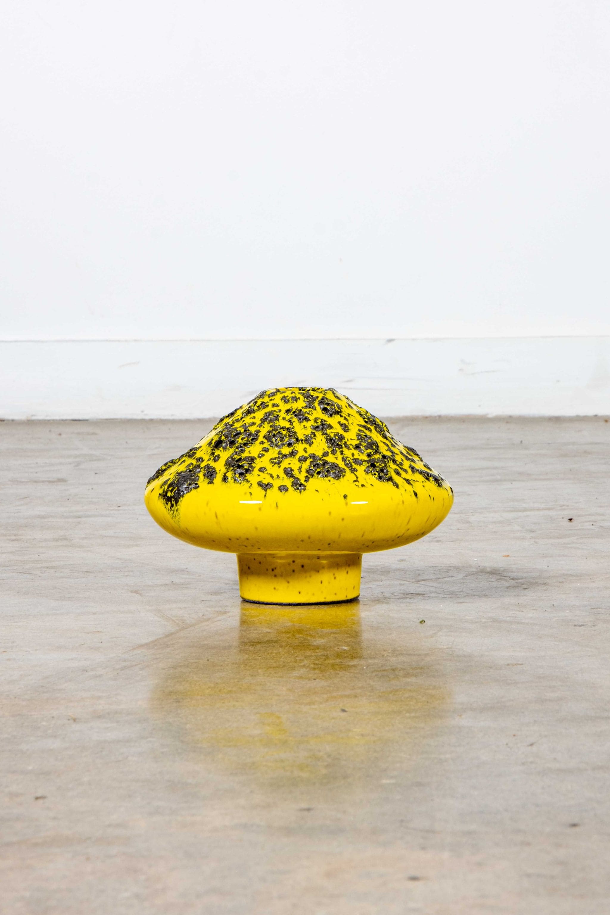 Fat Lava Pottery Vessel, Yellow | Bonne Choice